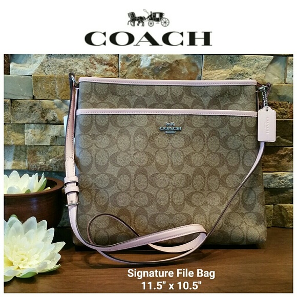 Coach | Bags | Onhold New Coach Signature File Bag | Poshmark